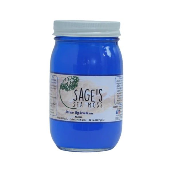 Blue Spirulina Sea Moss Gel – Sage's Sea Moss